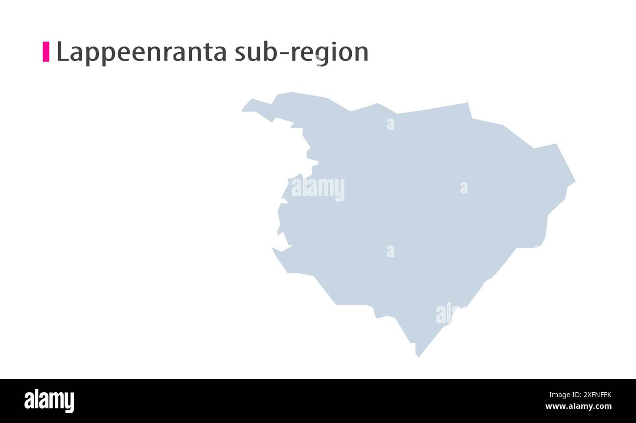 Lappeenranta sub region Map vector1, Finland Map, Region of Finland ...