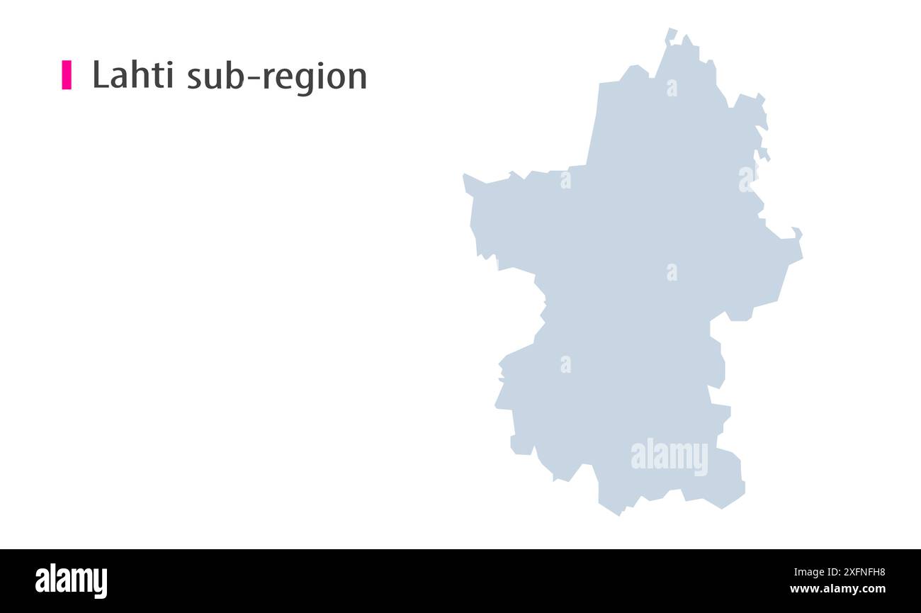 Lahti sub region Map vector1, Finland Map, Region of Finland, with ...