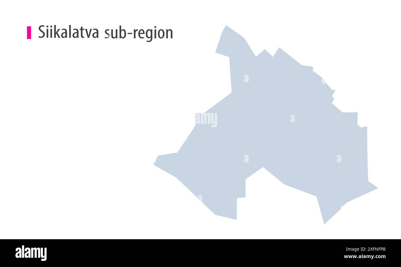 Siikalatva sub region map vect hi-res stock photography and images - Alamy