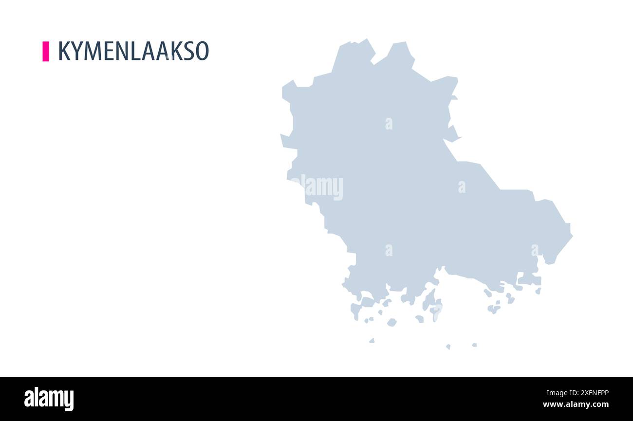 Kymenlaakso Map vector1, Finland Map, Region of Finland, with white bg ...