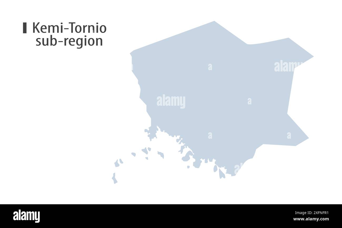 Kemi tornio sub region map vec hi-res stock photography and images - Alamy
