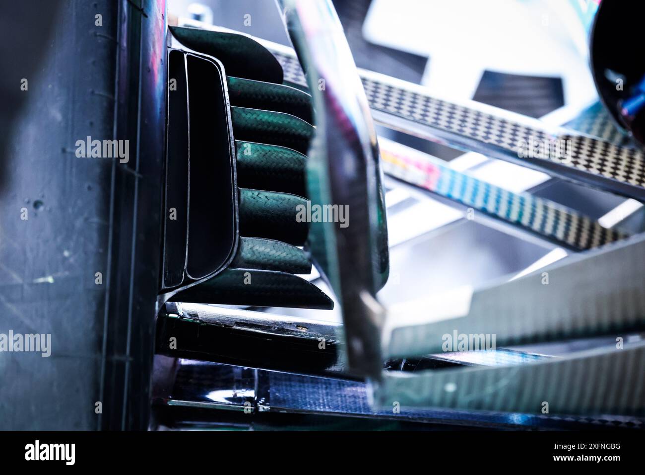 Alpine F1 Team A524, mechanical detail of rear brake duct winglets ...