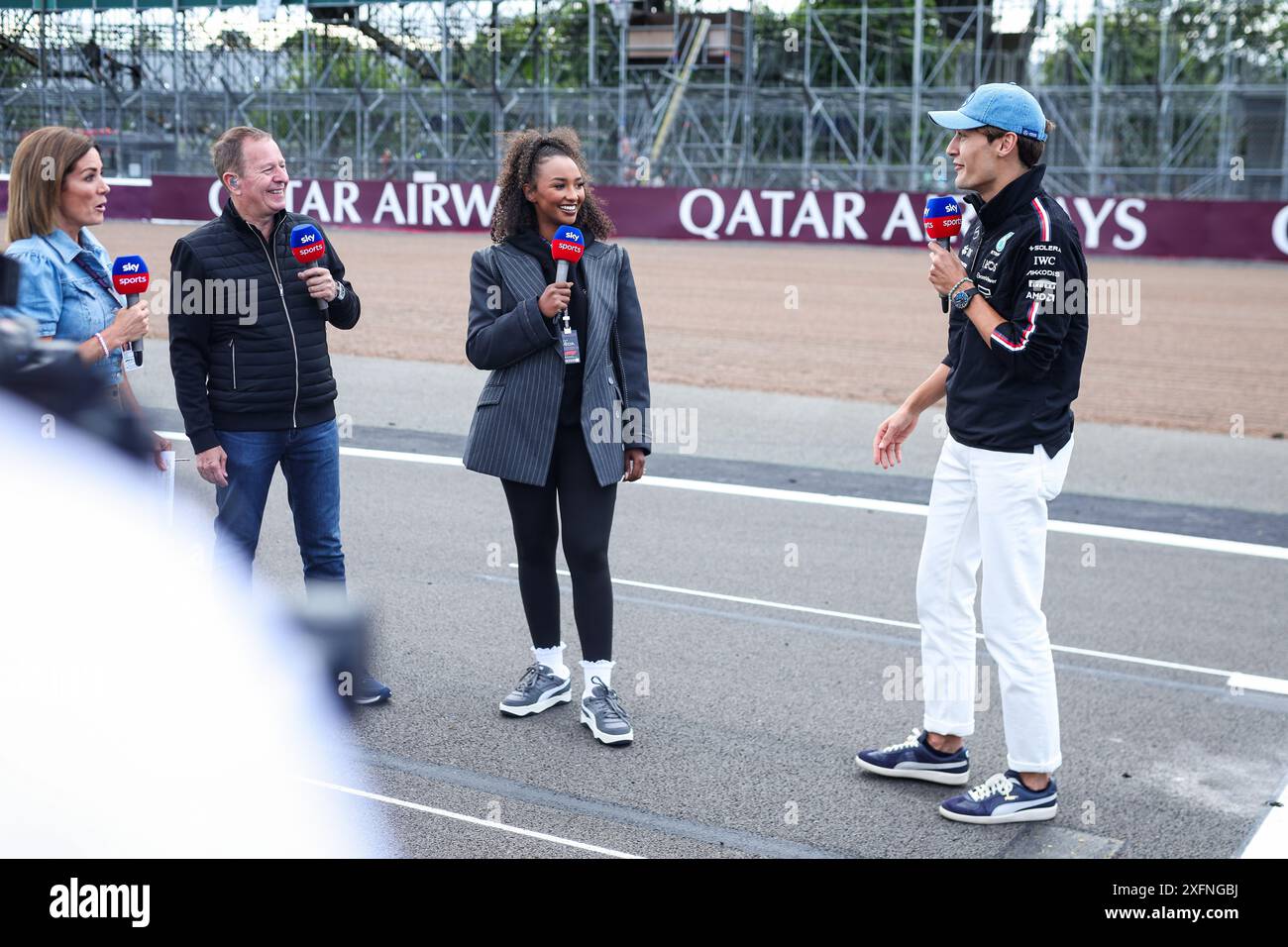 SCHIFF Naomi (bel), TV presenter and RUSSELL George (gbr), Mercedes AMG ...