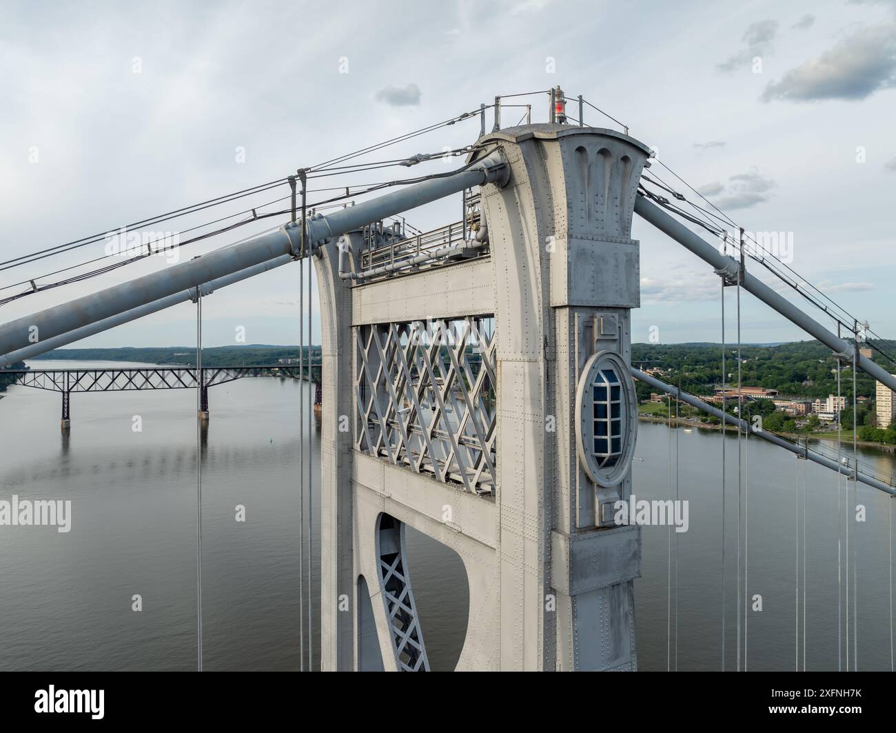 Close-up aerial photo of the Franklin Delano Roosevelt Mid-Hudson ...