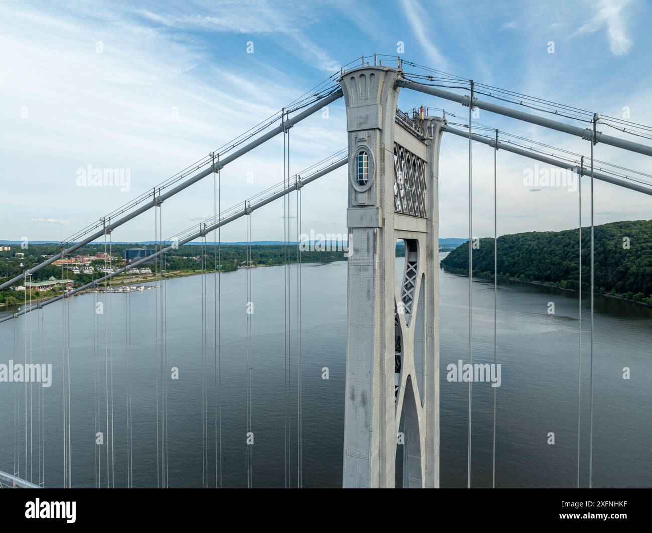 Close-up aerial photo of the Franklin Delano Roosevelt Mid-Hudson ...