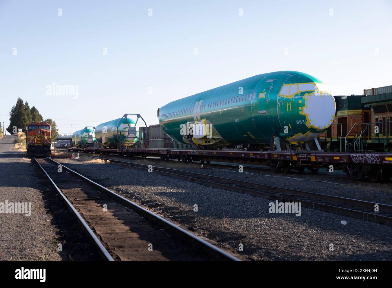 Seattle, Washington, USA. 4th July, 2024. Unfinished Boeing 737 MAX ...