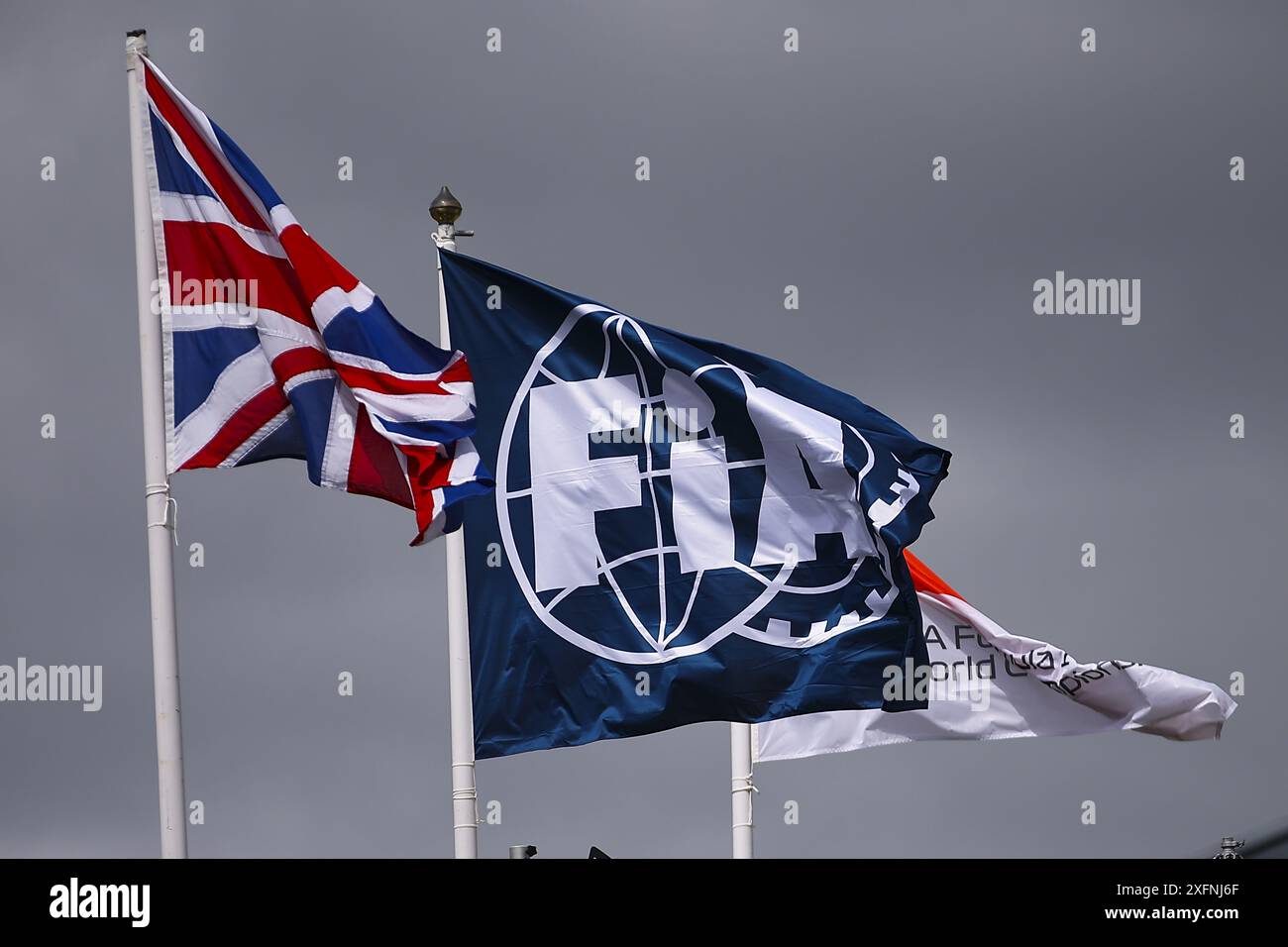 FIA flag, drapeau during the Formula 1 Qatar Airways British Grand Prix ...