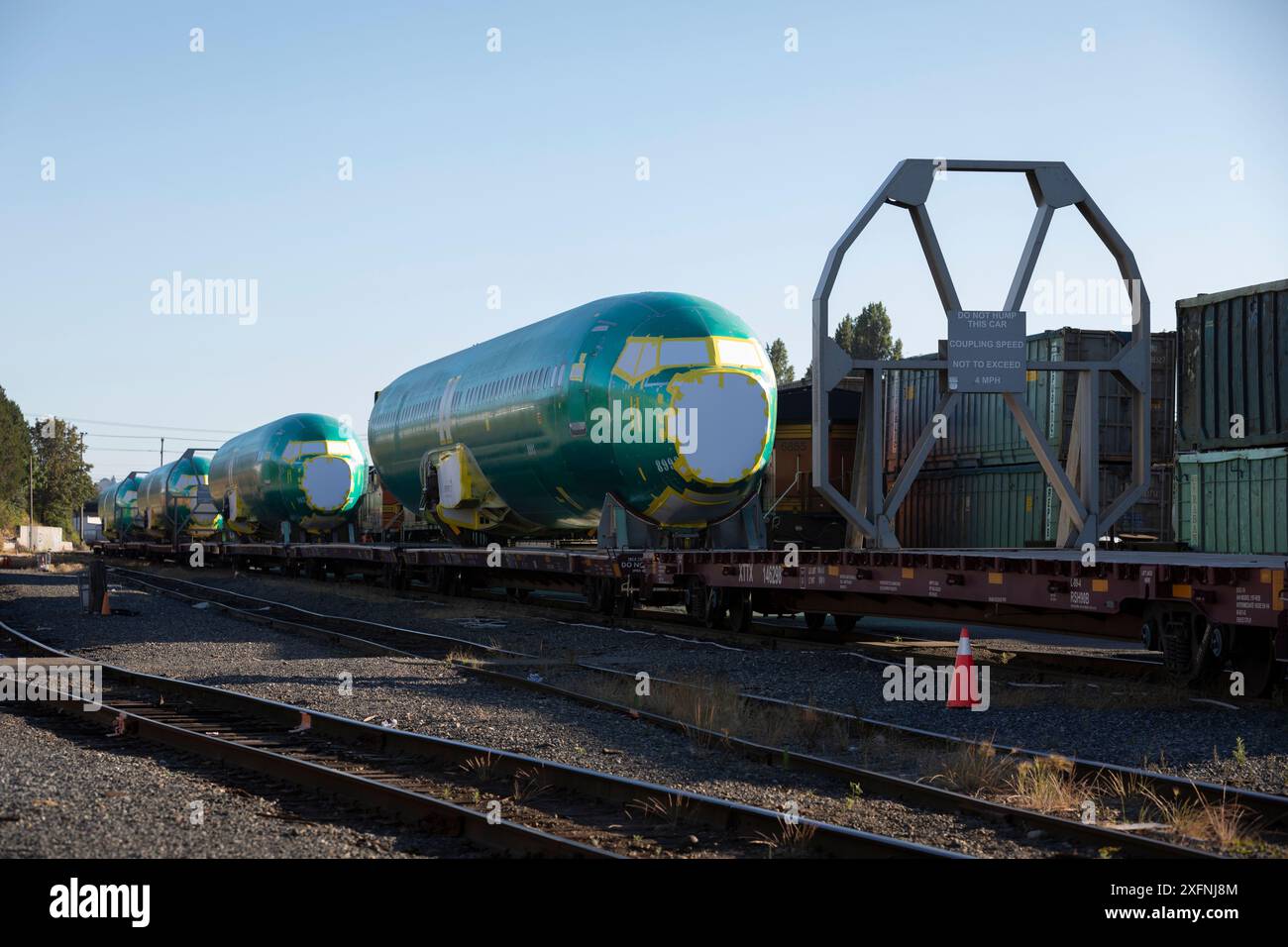 Seattle, Washington, USA. 4th July, 2024. Unfinished Boeing 737 MAX ...