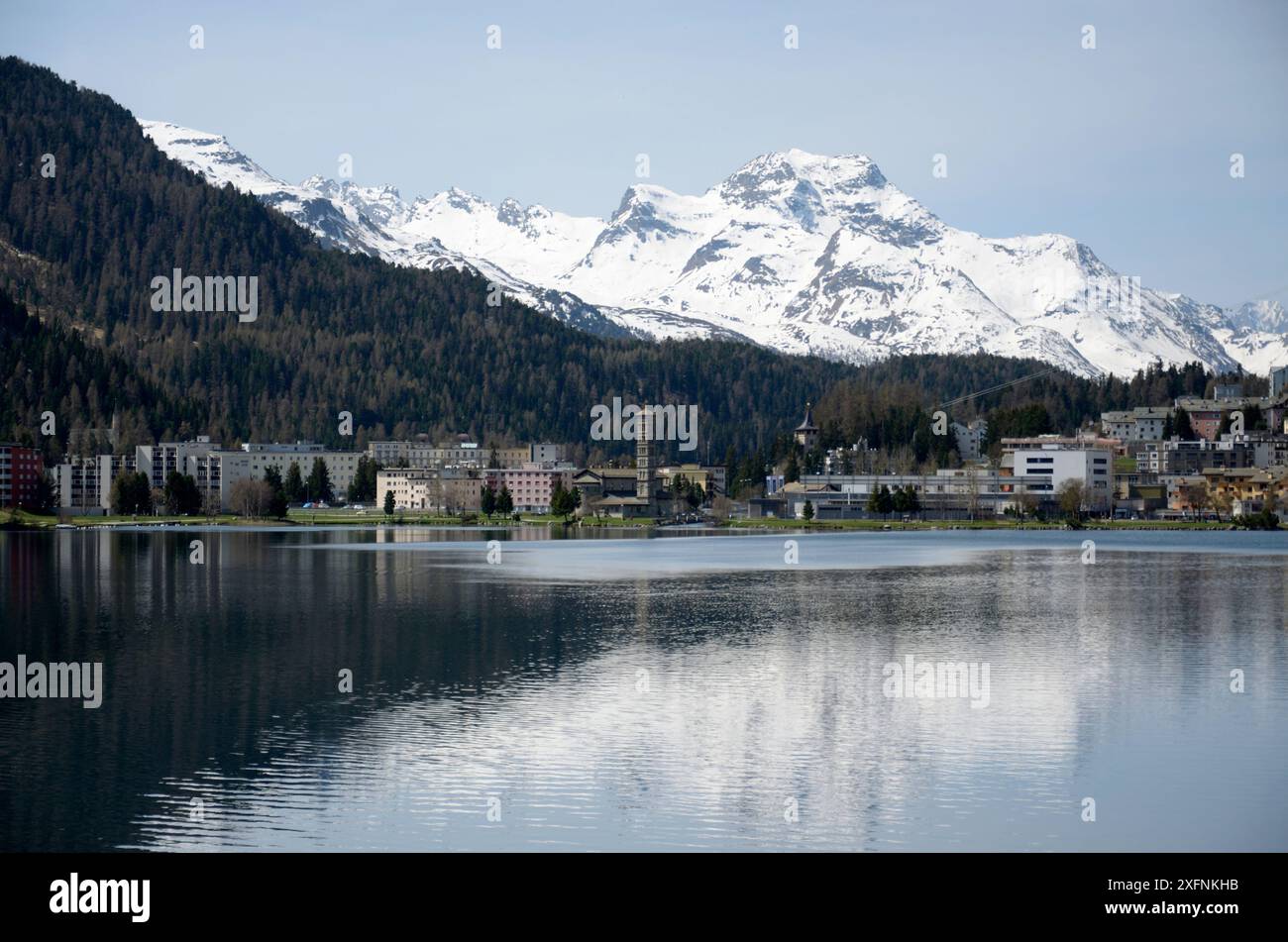 Lake St Moritz, St. Moritz, Switzerland, Europe Stock Photo - Alamy
