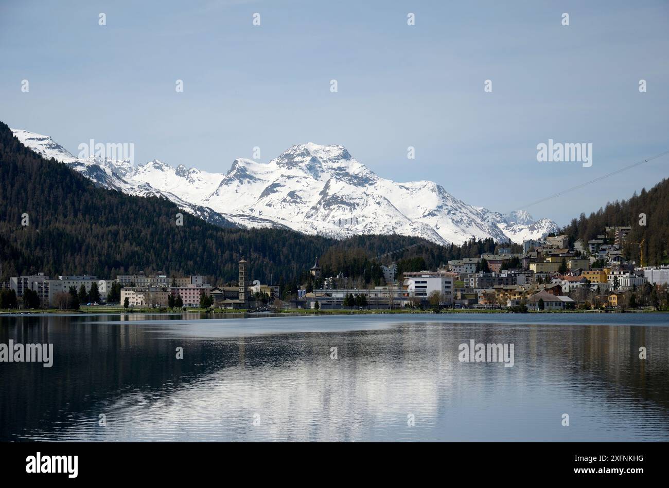 Lake St Moritz, St. Moritz, Switzerland, Europe Stock Photo - Alamy