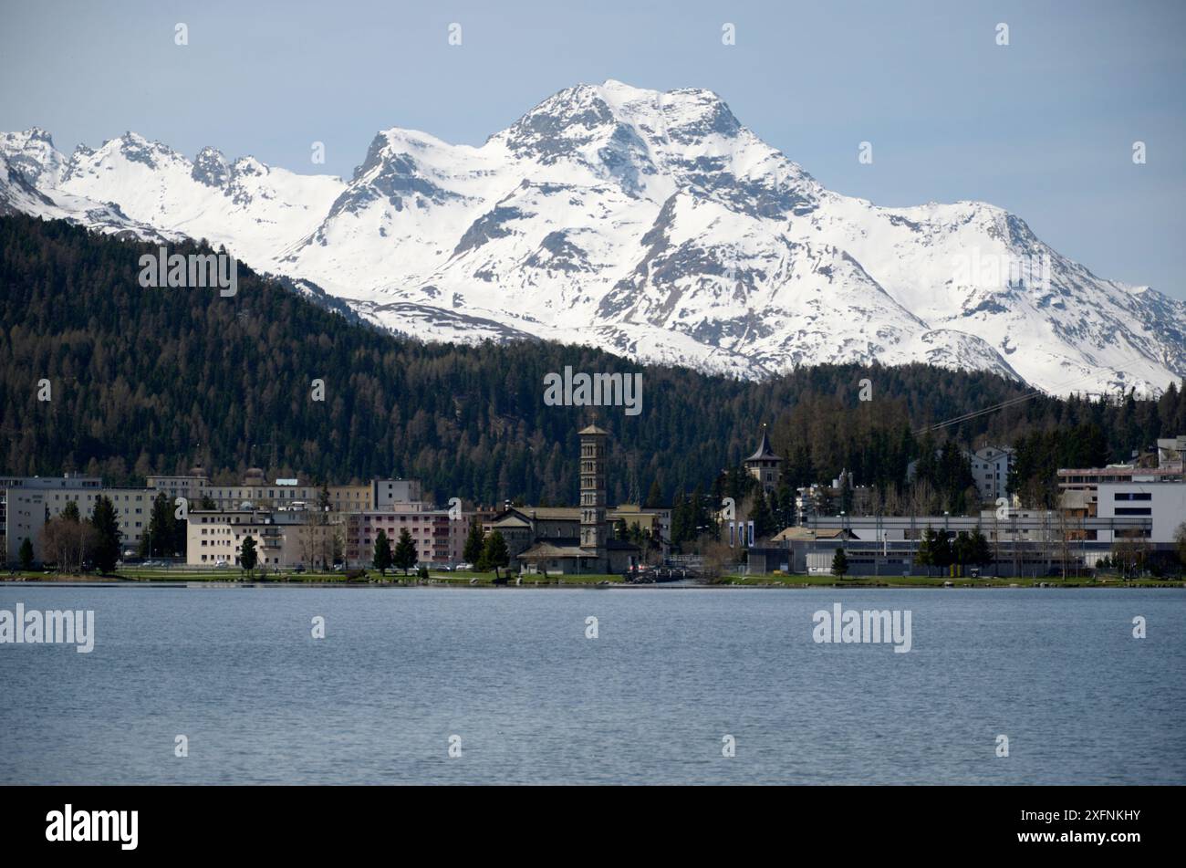 Sankt moritz san murezzan san maurizio san moritz hi-res stock ...