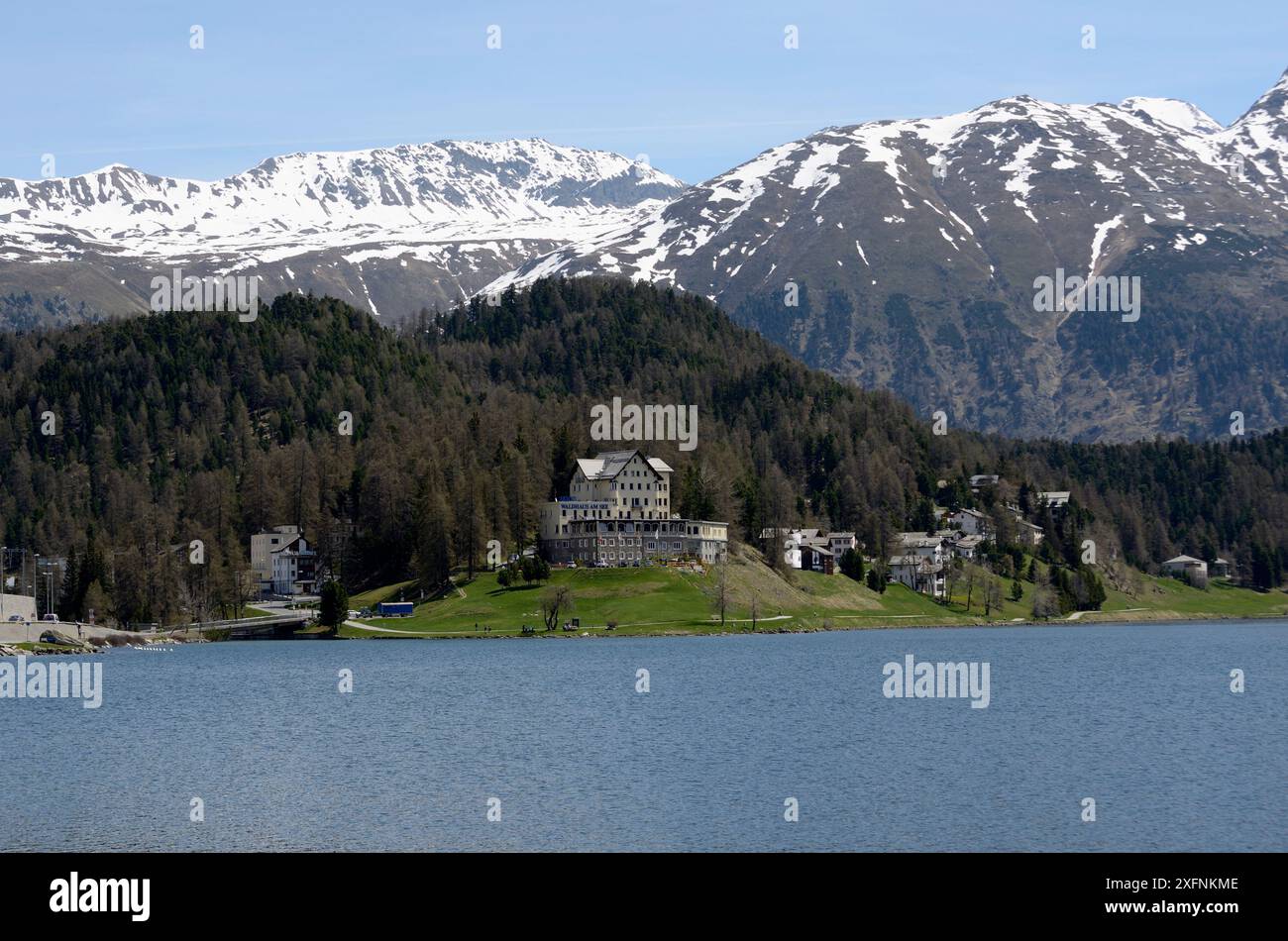 Lake St Moritz, St. Moritz, Switzerland, Europe Stock Photo - Alamy