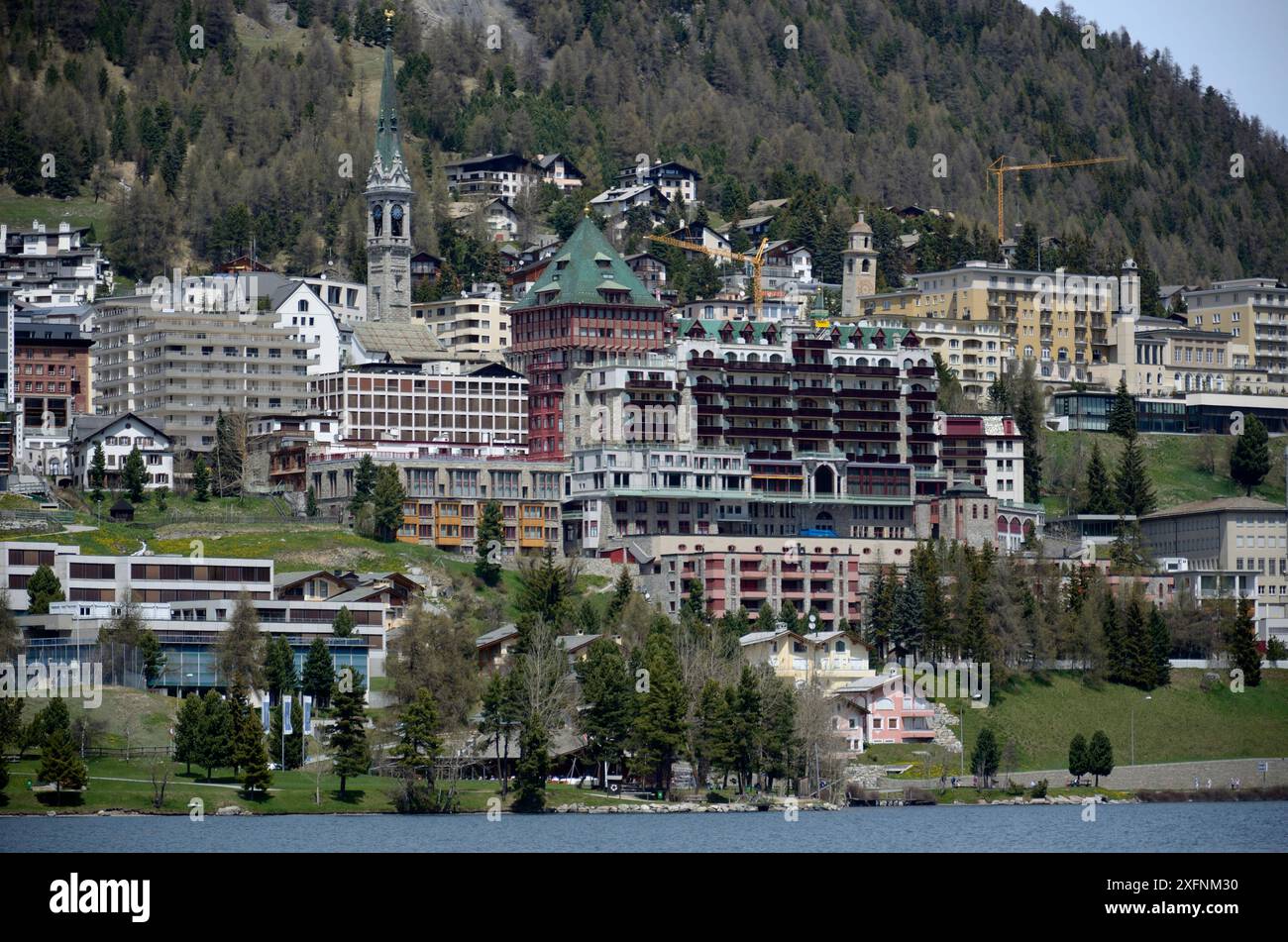 Sankt moritz san murezzan san maurizio san moritz hi-res stock ...