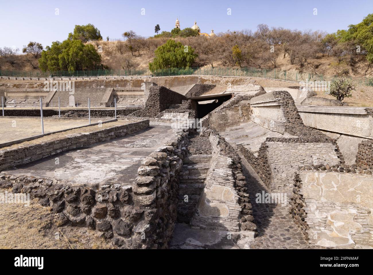 Archaeology excavations at Cholula Pyramid, aka Tlachihualtepetl ...