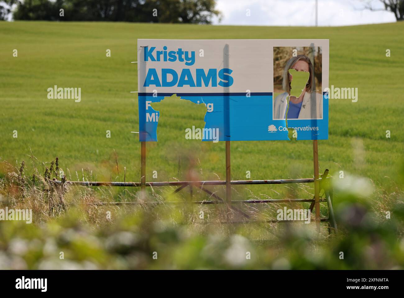 4th July 2024. Ansty, Mid Sussex, UK. Pictured is a Conservative MP ...