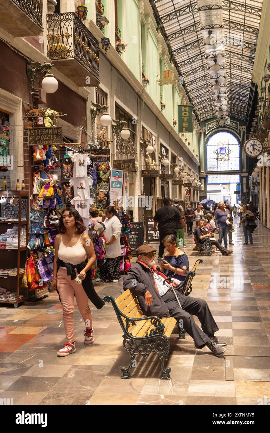 Puebla arcade hi-res stock photography and images - Alamy