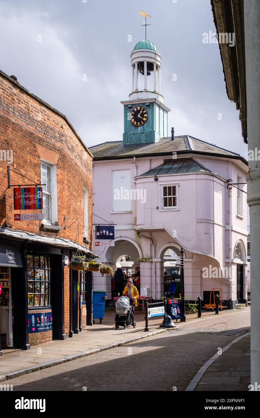 Godalming town, Surrey, England. Town in the Surrey Hills home to ...