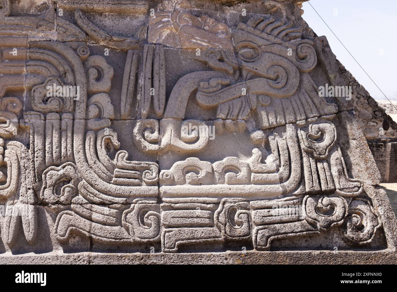 Temple of the Feathered Serpent or Plumed Serpents; Xochicalco Mexico ...