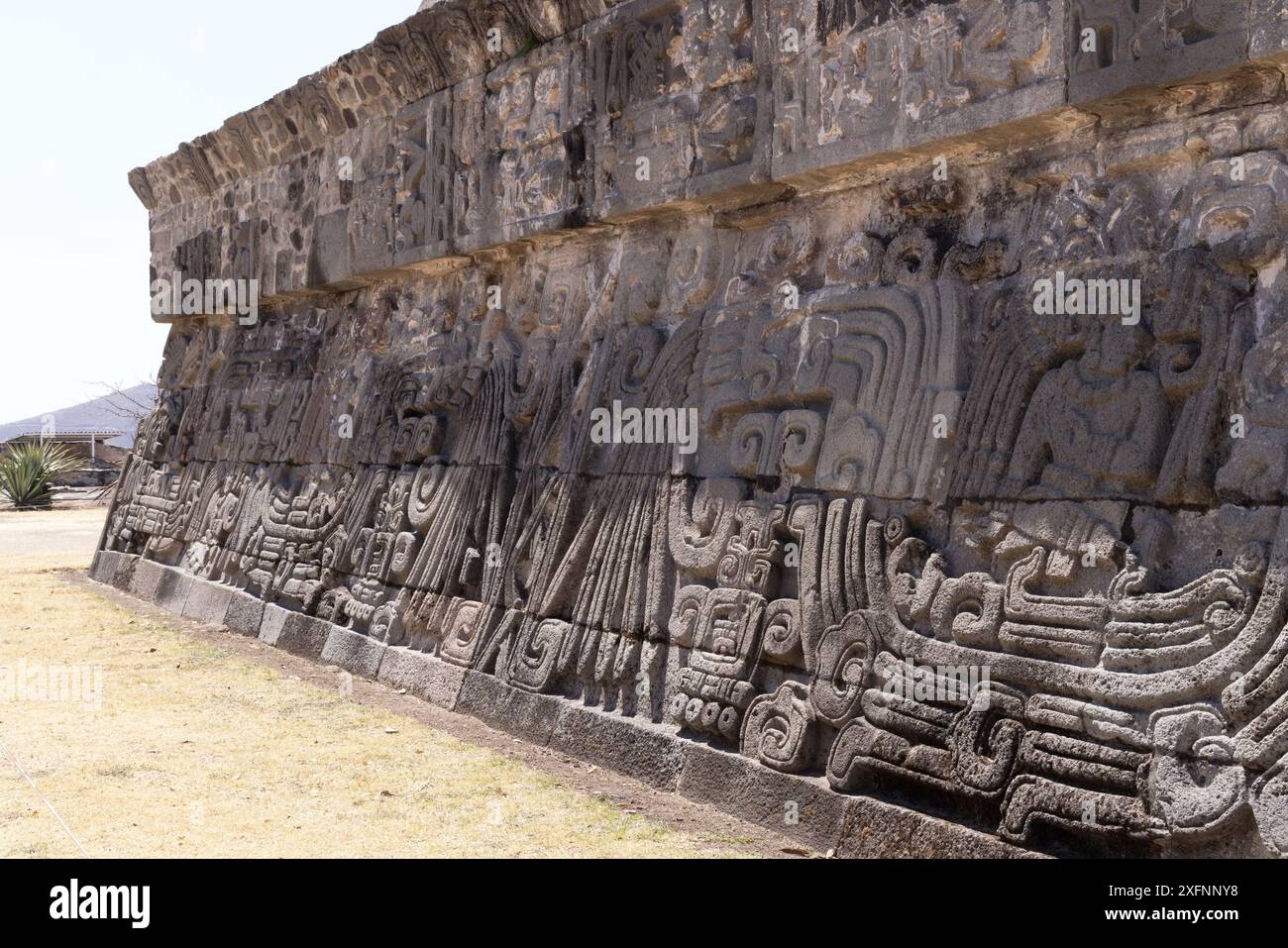 Temple of the Feathered Serpent or Plumed Serpents; Xochicalco Mexico ...