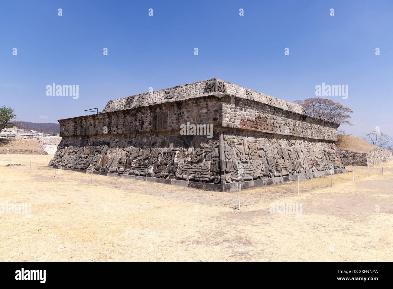 Temple of the Feathered Serpent or Plumed Serpents; Xochicalco Mexico ...