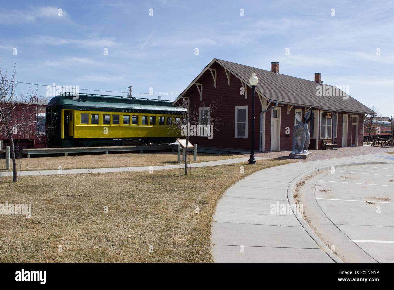 Chicago & Northwestern Railway (C&NW) Steel Sheathed Wooden Day Coach ...