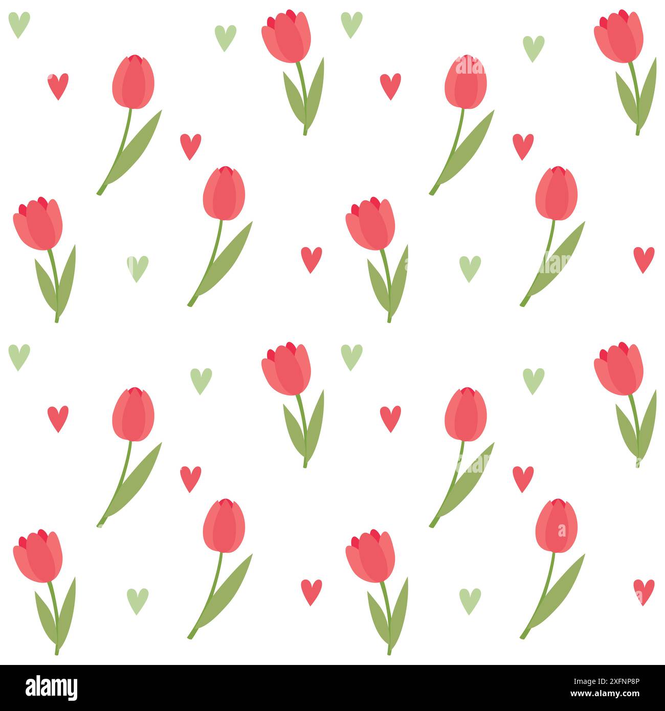 Pink tulips field Stock Vector Images - Alamy