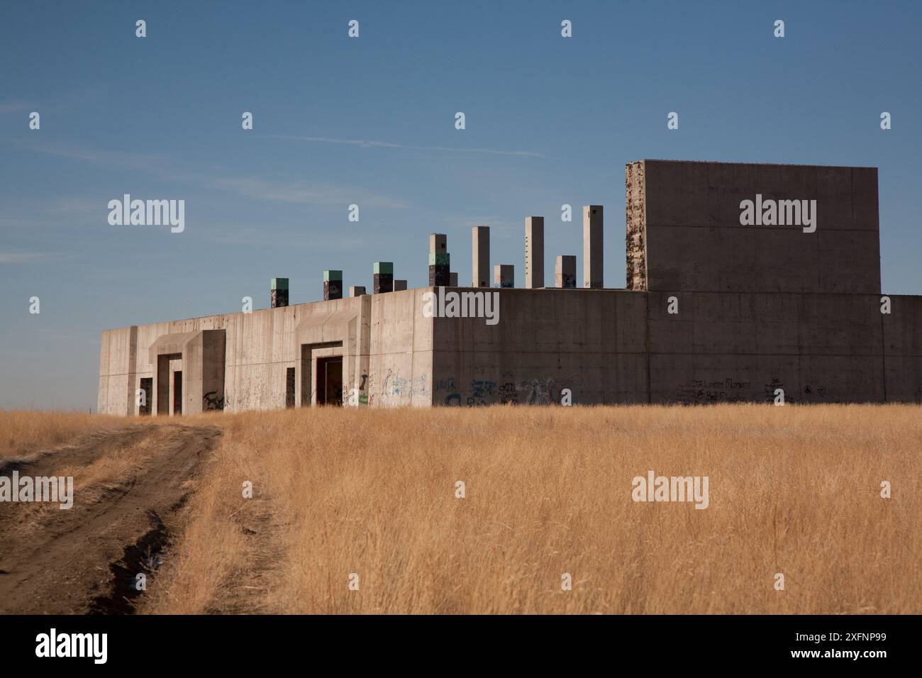 Concrete of Perimeter Acquisition Radar, component of the Safeguard ...