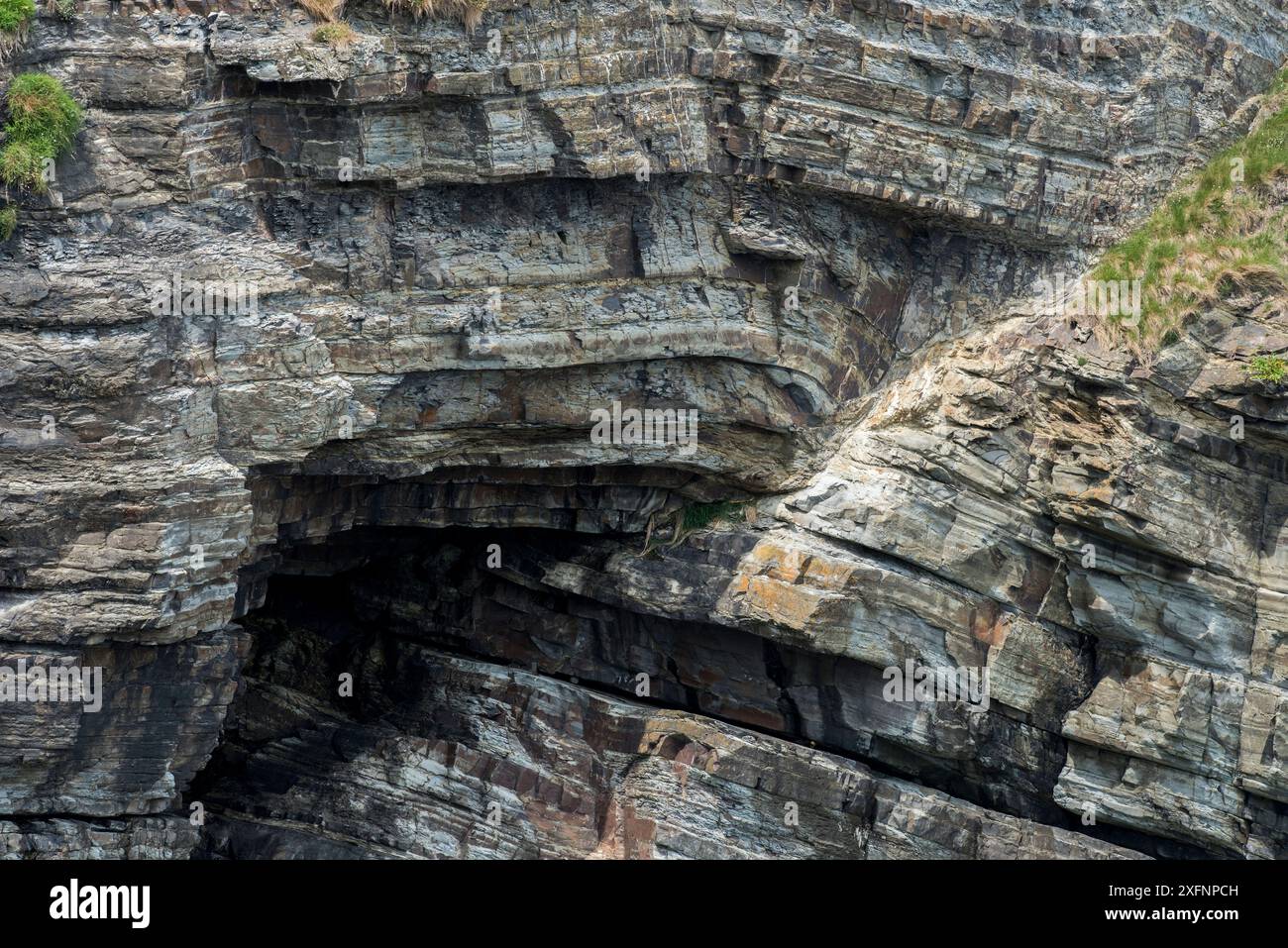 Small thrust fault in Ordovician age sedimentary rocks - geological ...