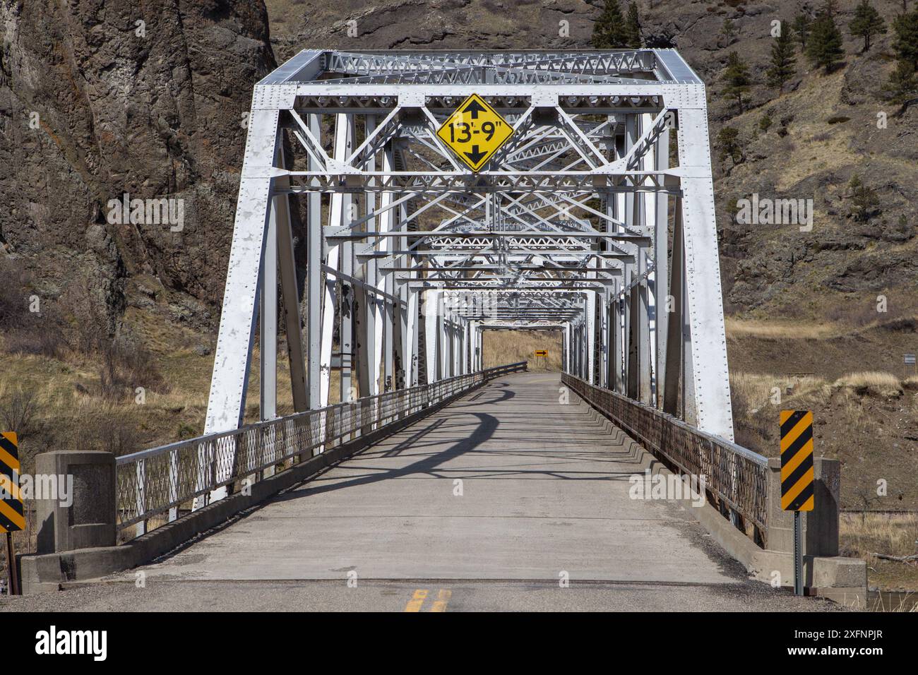 Warren through truss design Hardy Bridge built in 1931. Bridge was used ...