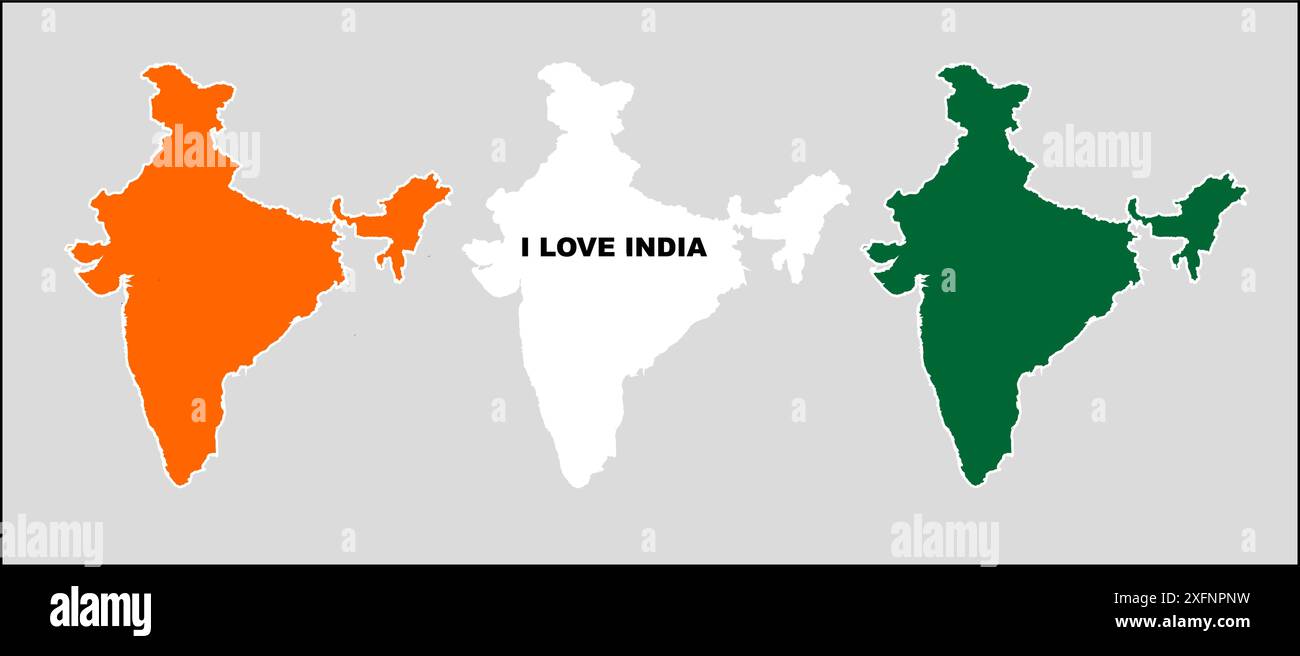India map graphic, Official Indian Flag color, nation country Indian ...