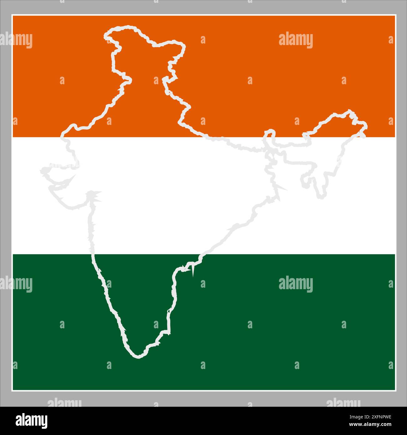 Made by indian flag colors Stock Vector Images - Alamy