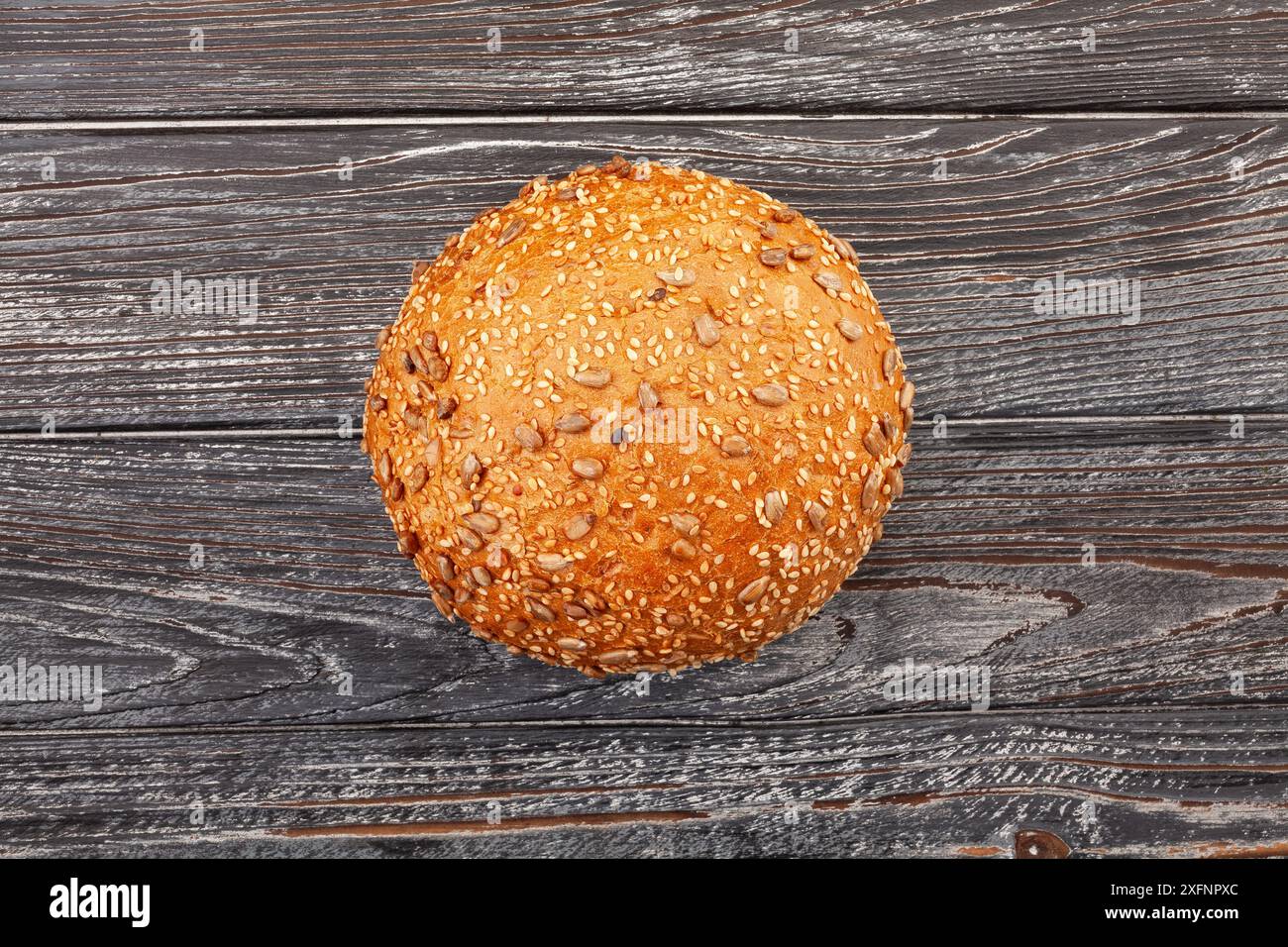Bun top view isolated on white hi-res stock photography and images - Alamy