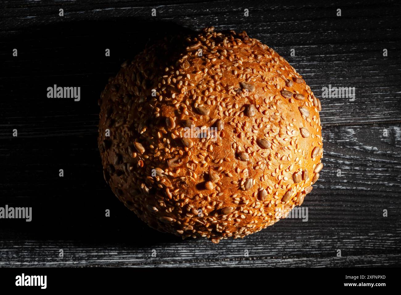 Food black round bread hi-res stock photography and images - Alamy