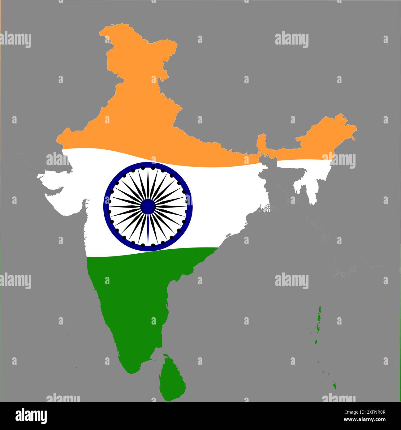 India map graphic, Official Indian Flag color, nation country Indian ...
