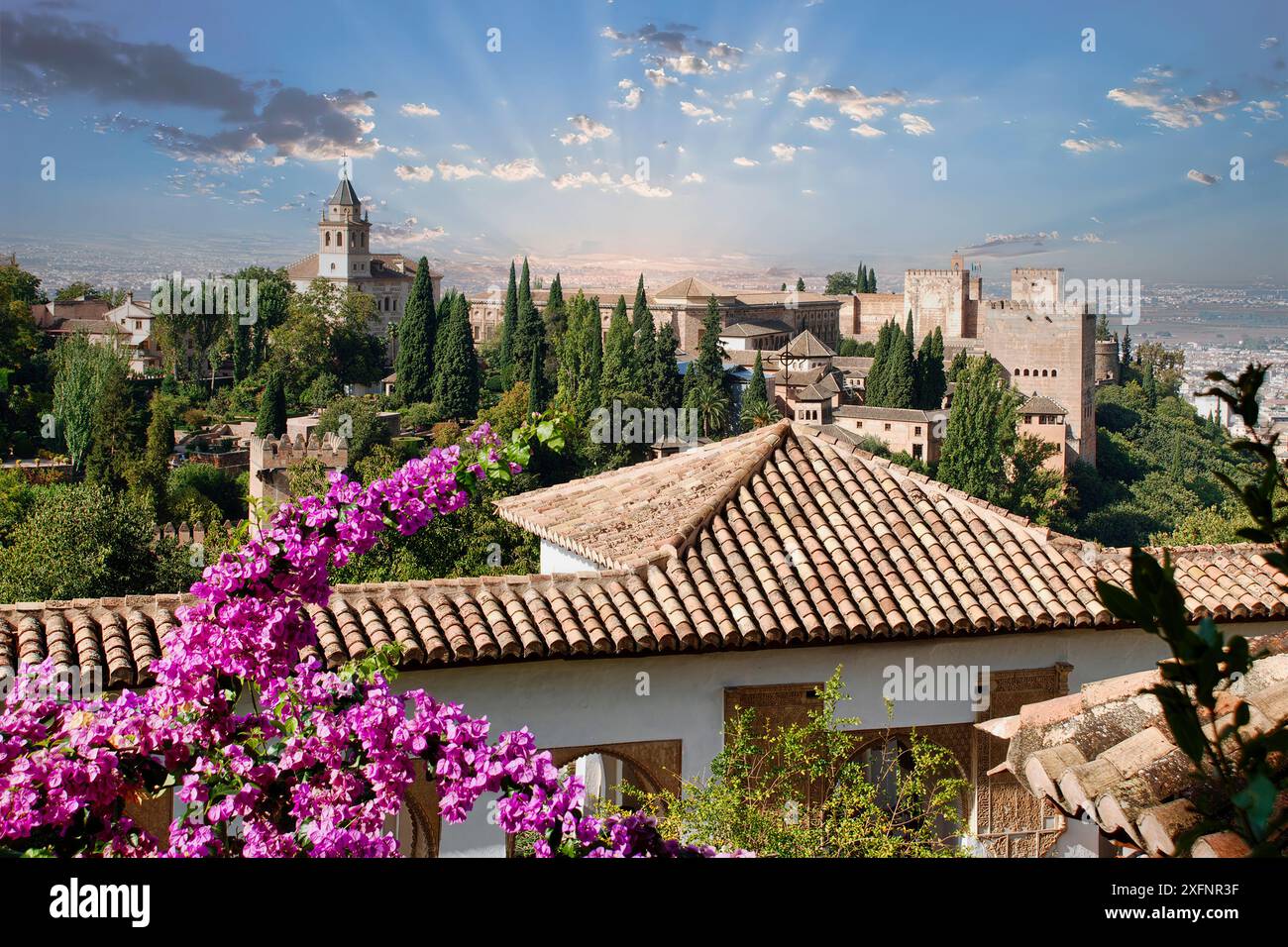 The Alhambra is a medieval palace-fortress located in the city of ...