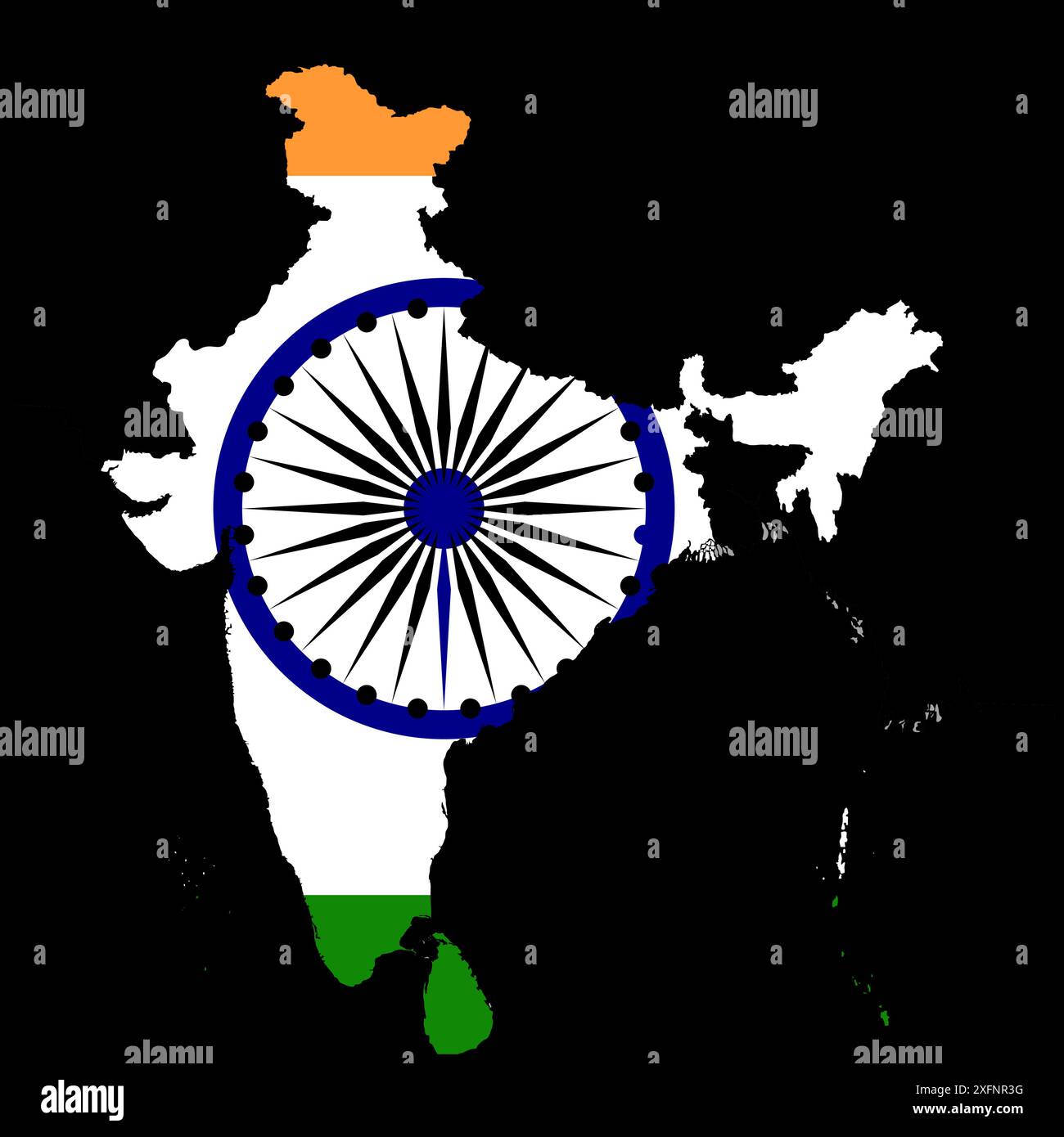 India map graphic, Official Indian Flag color, nation country Indian ...