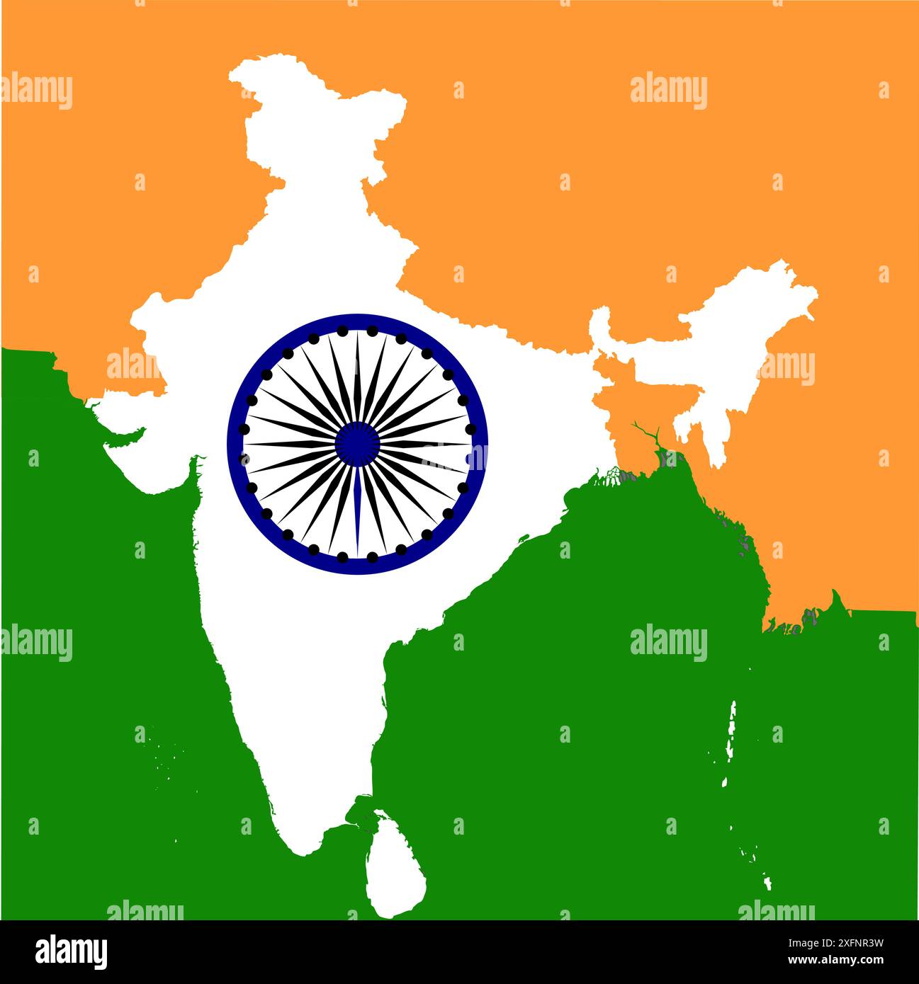 India map graphic, Official Indian Flag color, nation country Indian ...