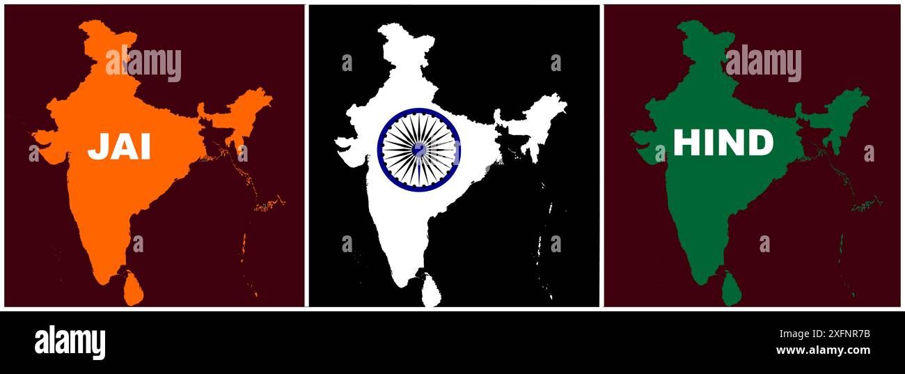 India map graphic, Official Indian Flag color, nation country Indian ...