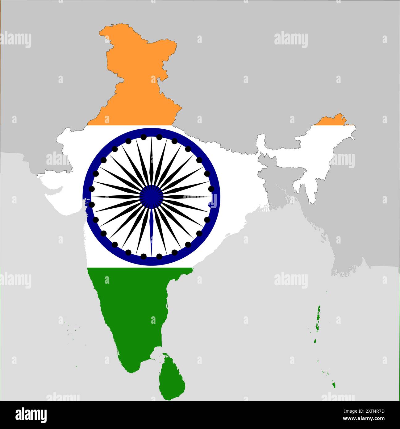 India map graphic, Official Indian Flag color, nation country Indian ...