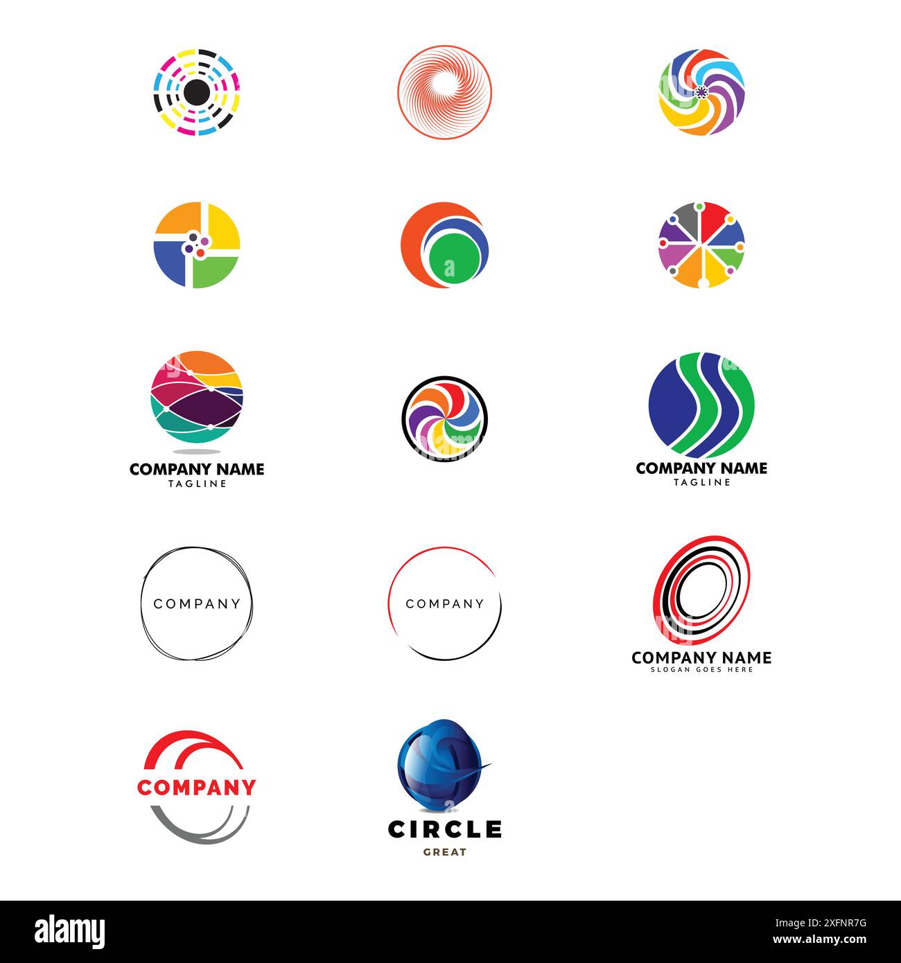 Abstract geometric circular radial icon and symbol vector vectors Cut ...