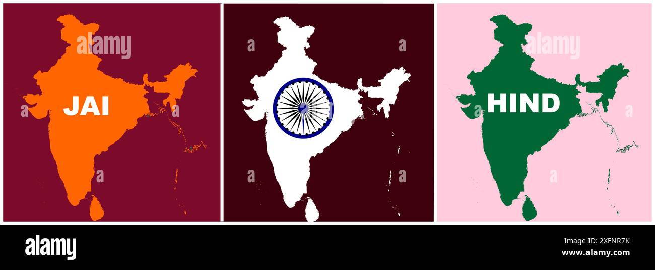 India map graphic, Official Indian Flag color, nation country Indian ...