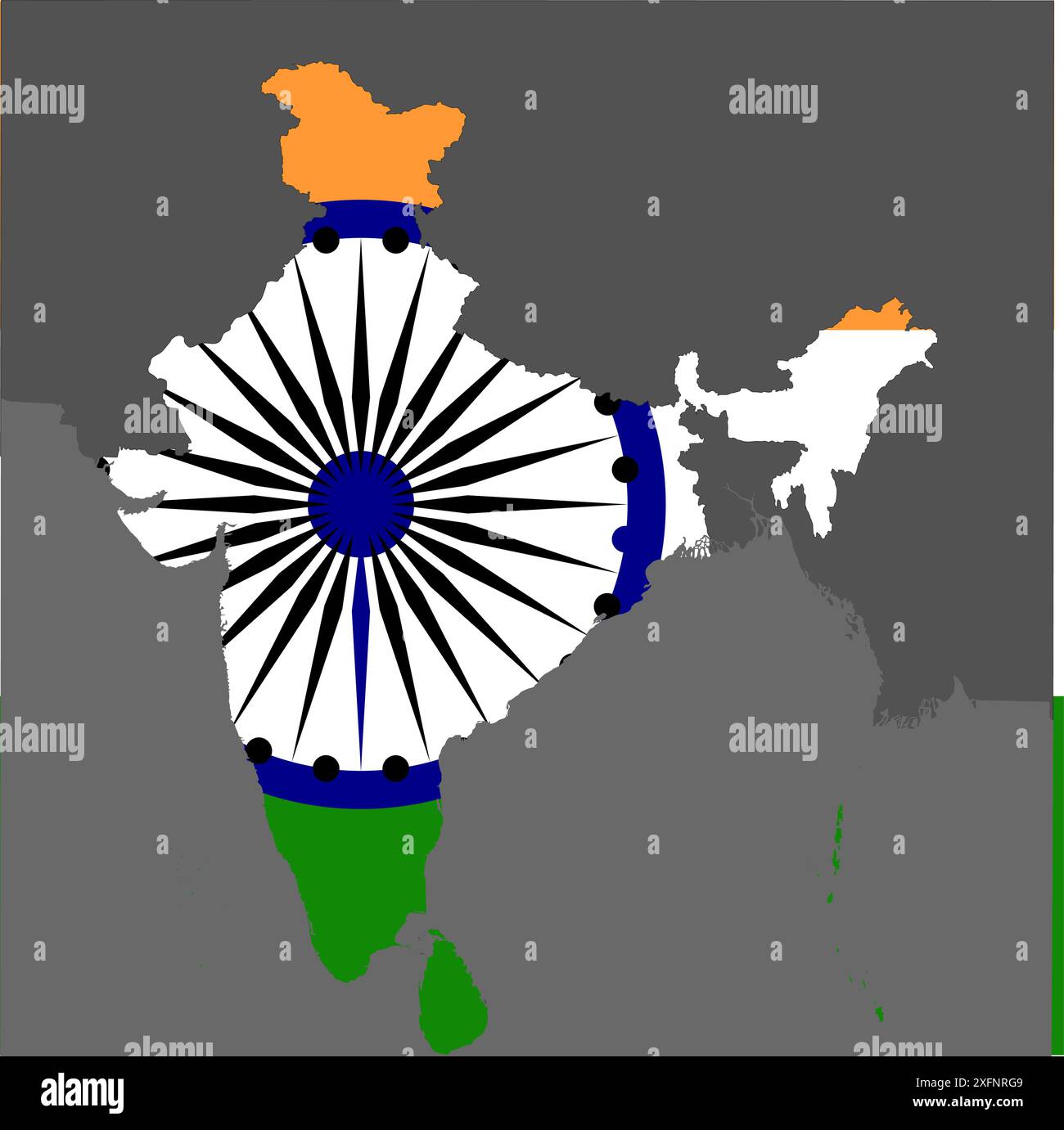 India map graphic, Official Indian Flag color, nation country Indian ...