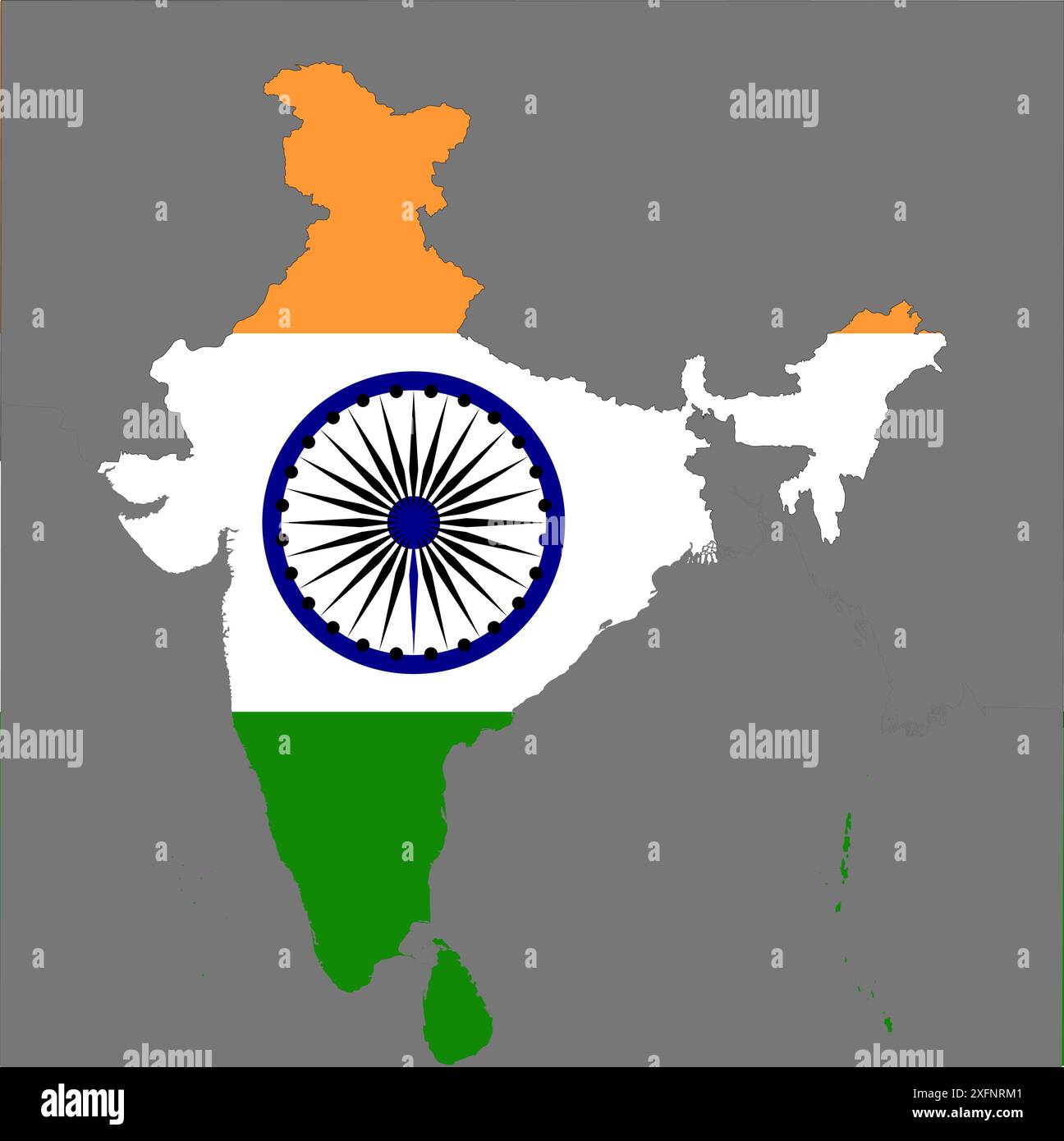 India map graphic, Official Indian Flag color, nation country Indian ...