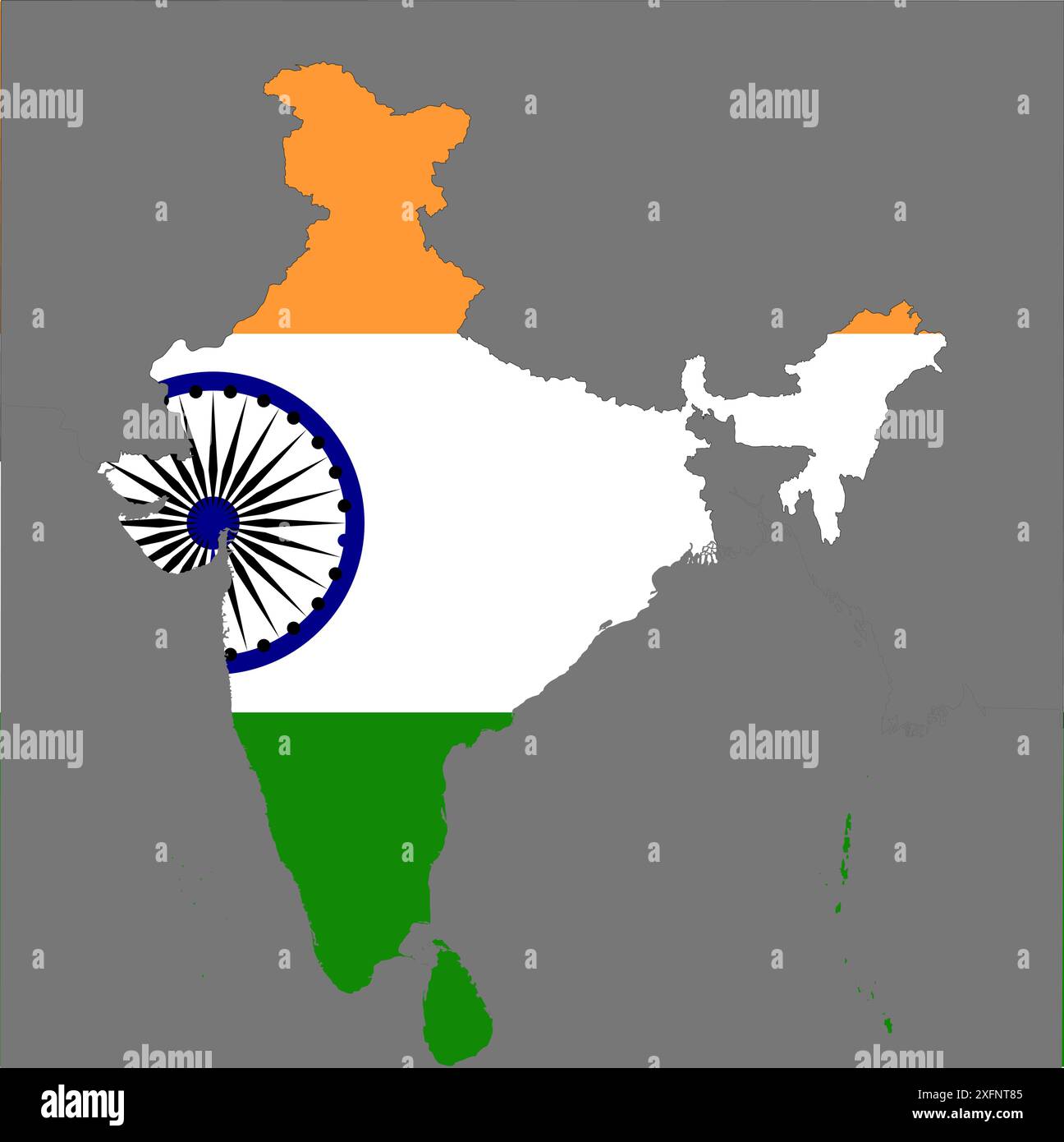 India map graphic, Official Indian Flag color, nation country Indian ...