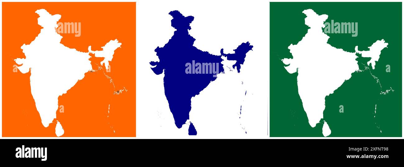 India map graphic, Official Indian Flag color, nation country Indian ...