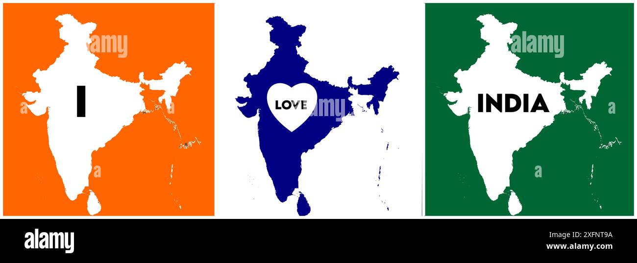 India map graphic, Official Indian Flag color, nation country Indian ...