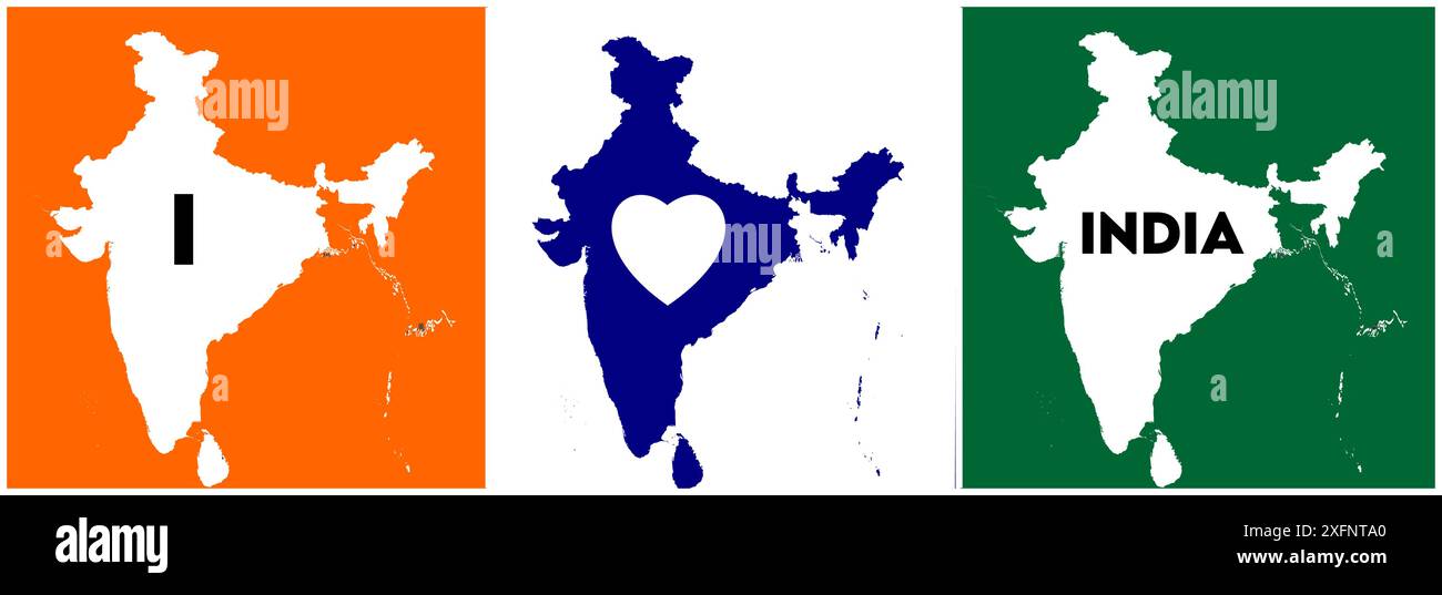 India map graphic, Official Indian Flag color, nation country Indian ...
