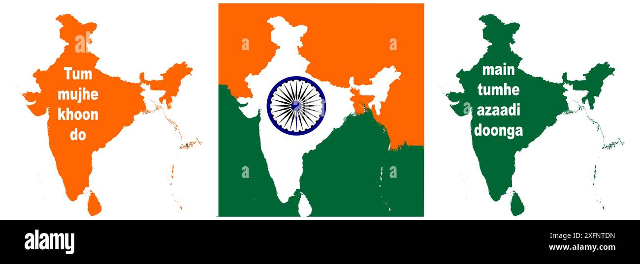 India map graphic, Official Indian Flag color, nation country Indian ...