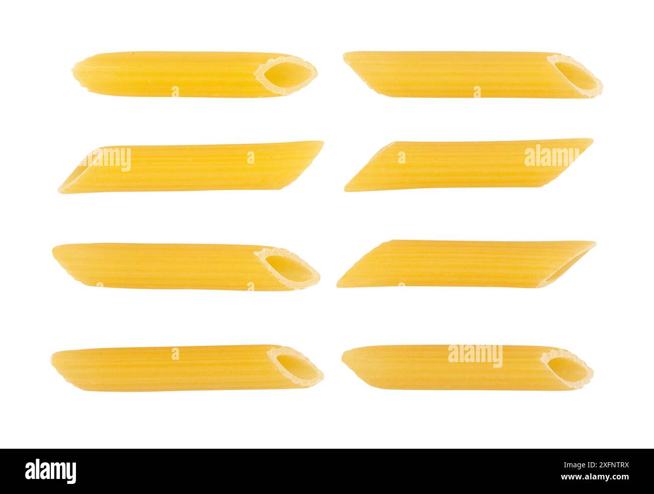 Penne rigate raw italian pasta Cut Out Stock Images & Pictures - Alamy