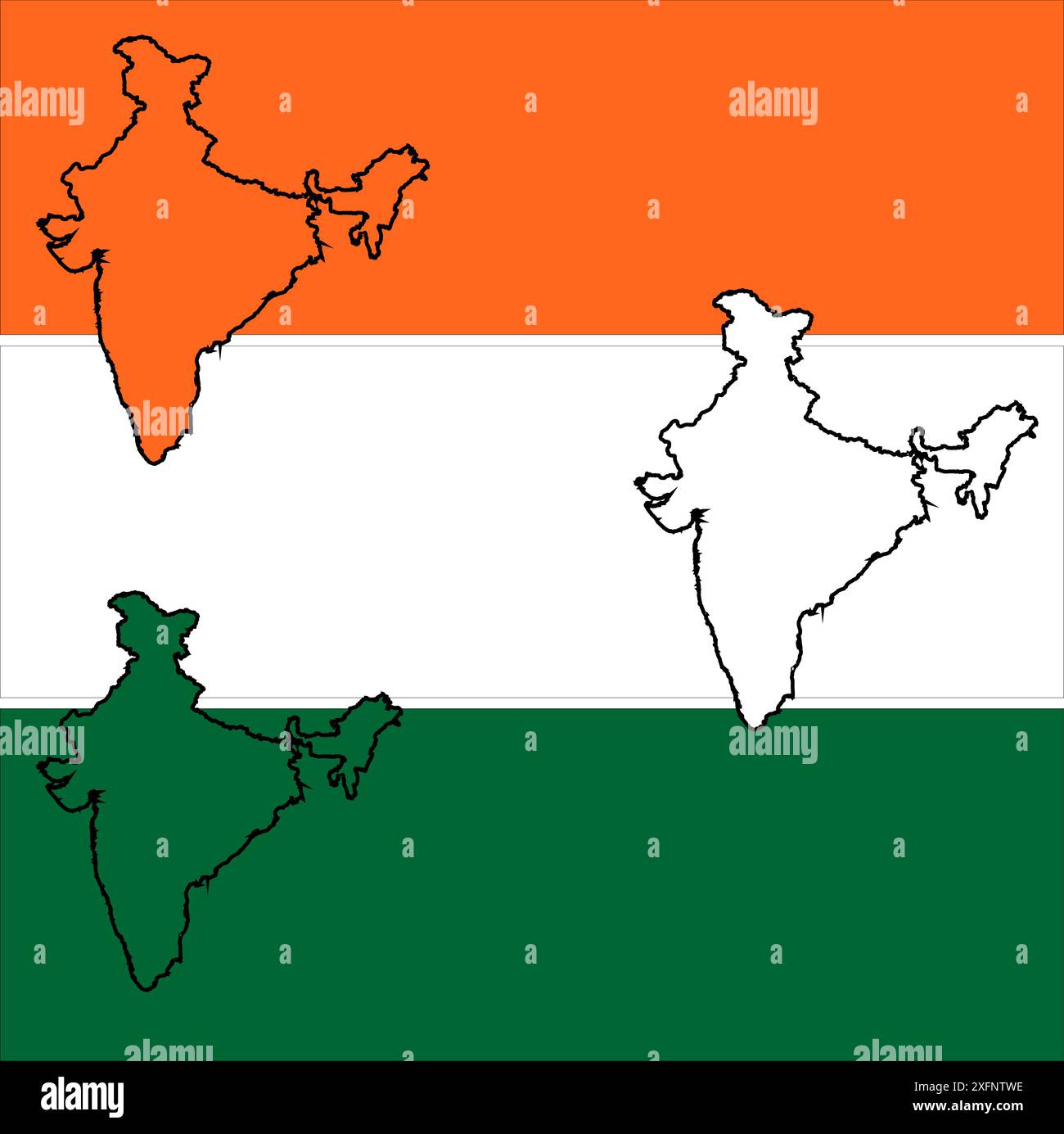 India map graphic, Official Indian Flag color, nation country Indian ...